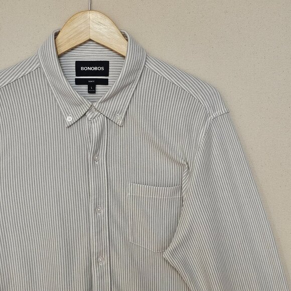 Bonobos | Shirts | Bonobos Slim Fit Knit Button Down L | Poshmark
